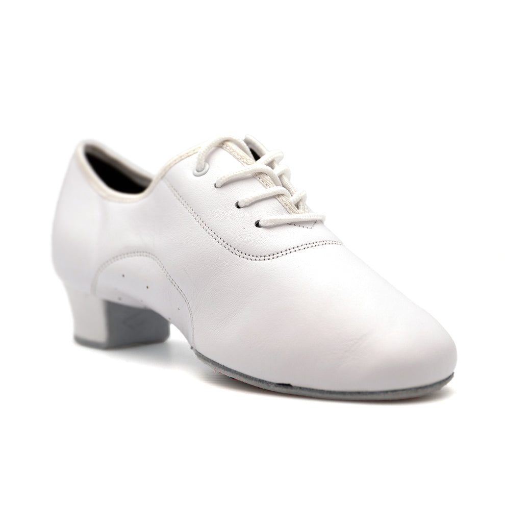 Mambo Flex White Out - Unisex Cuban Heels – Yami Dance Shoes
